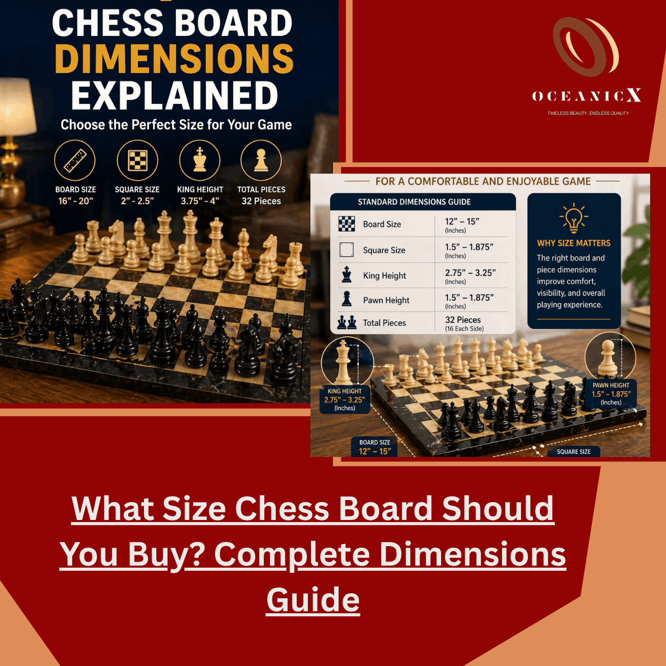 Chess Board Size Guide: Find the Perfect Fit for Your Game | OceanicX