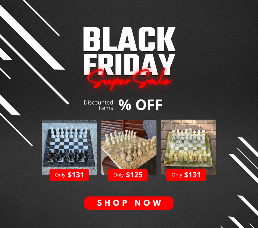 OceanicX | Handcrafted Onyx Marble Chess Sets, boards and pieces