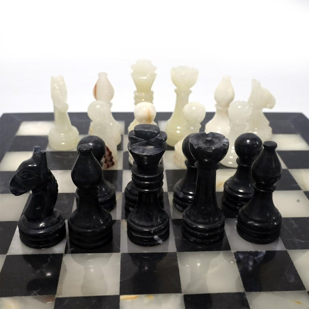 luxury Black Onyx Chess Set 12 Inches – OceanicX
