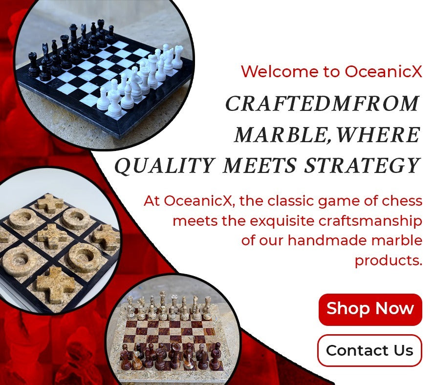 OceanicX | Handcrafted Onyx Marble Chess Sets, boards and pieces