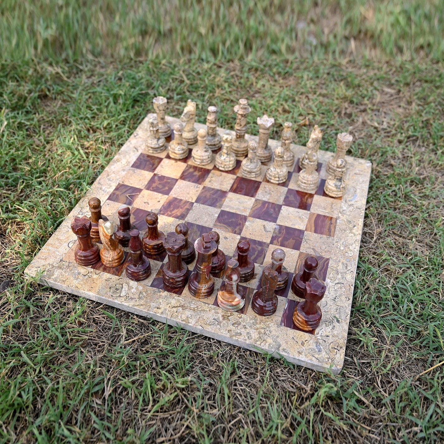 Coral Multi Handmade High Quality Chess Set 12 Inches – OceanicX